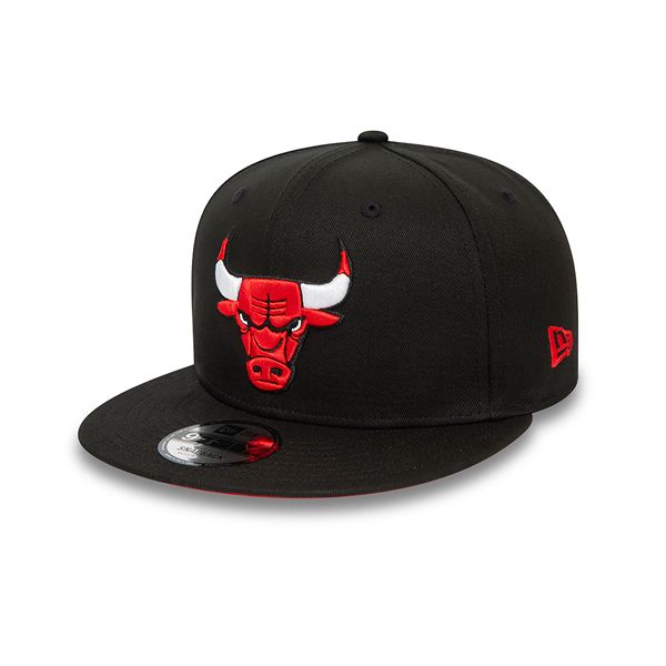 CHICAGO BULLS REAR LOGO 9FIFTY SNAPBACK CAP 'BLACK'