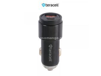 Auto punjac Teracell Evolution TC-11 PD 22.5W + USB QC3.0 20W, 45W (total) sa Lightning kablom crni