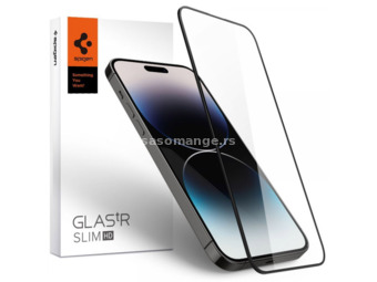 Zastitno staklo Spigen GLAS.tR slim HD za iPhone 15 crno