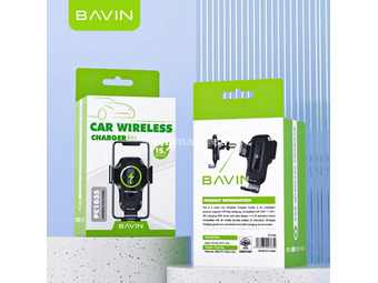 Bavin auto držač/wirelees punjač 15W