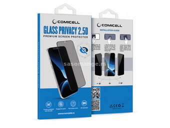 Folija za zastitu ekrana GLASS PRIVACY 2.5D full glue za Xiaomi Redmi 13C/Poco C65 pro crna