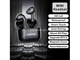 Bluetooth slusalice Lenovo Live Pods LP40 crne