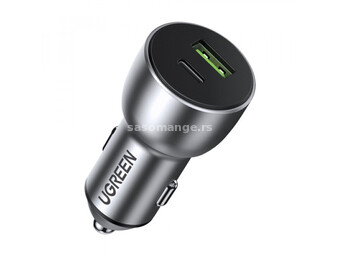 UGREEN auto punjač 52,5W CD213 ALU kućište USB-A(22,5W) + USB Type C(30W)