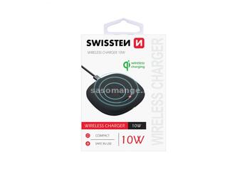 Swissten wireless punjač 10W + kabl USB-A/USB-C 1.5m crna