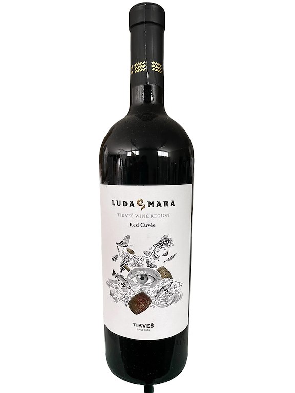 CRVENO VINO "RED CUVEE LUDA MARA" TIKVEŠ 0,75l