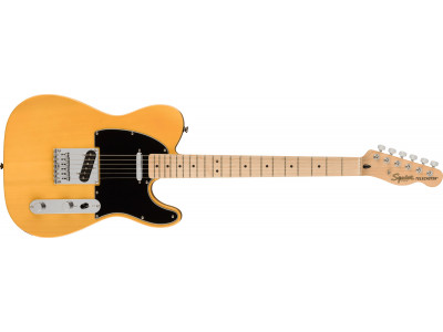 Squier By Fender Affinity Series Telecaster Maple Fingerboard Black Pickguard Butterscotch Blonde