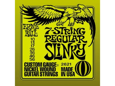 Ernie Ball P02621 REGULAR SLINKY NICKEL WOUND 7-STRING 10-56