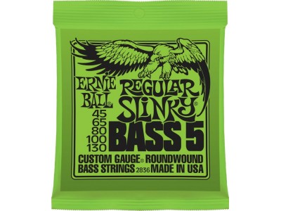 Ernie Ball P02836 REGULAR SLINKY NICKEL WOUND 5-STRING 45-130