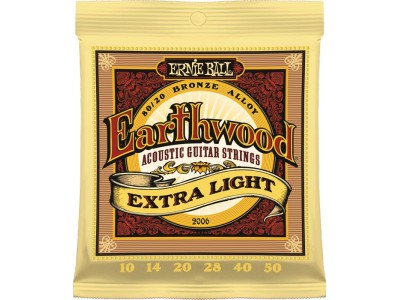 Ernie Ball P02006 EXTRA LIGHT EARTHWOOD 80/20 BRONZE 10-50