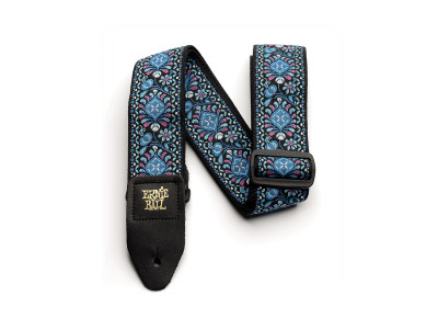 Ernie Ball P04097 CLASSIC JACQUARD GUITAR STRAP - BASS STRAP - INDIGO ORCHID