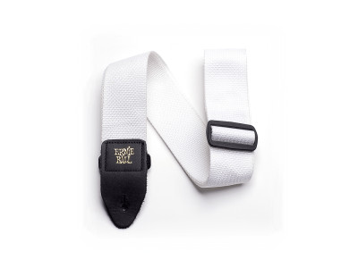 Ernie Ball P04036 POLYPRO GUITAR STRAP - BASS STRAP - WHITE