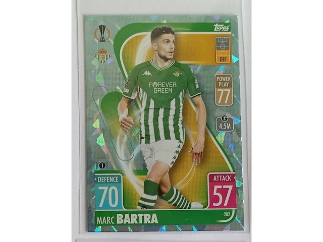 2021/22 Match Attax UEFA CL Bartra Crystal Parallel