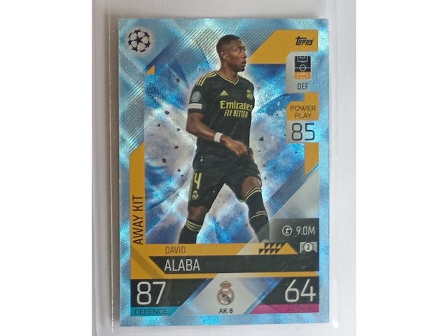 2022/23 Match Attax Extra UEFA CL Alaba Crystal