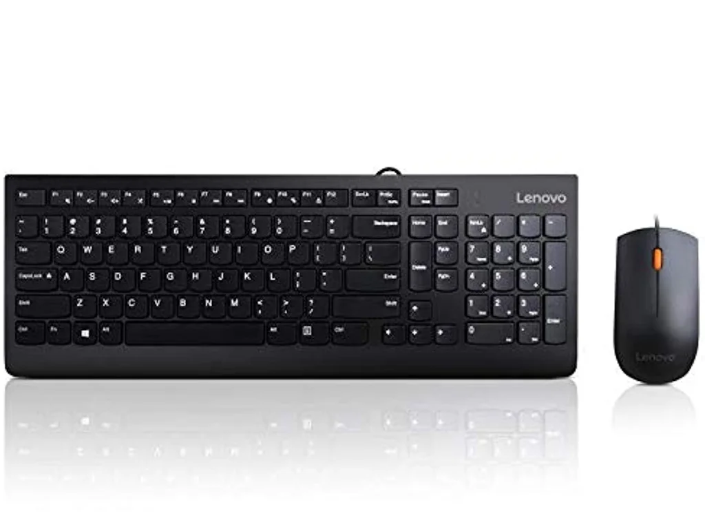 Tastatura+miš LENOVO 300 žični set/US/103P/crna