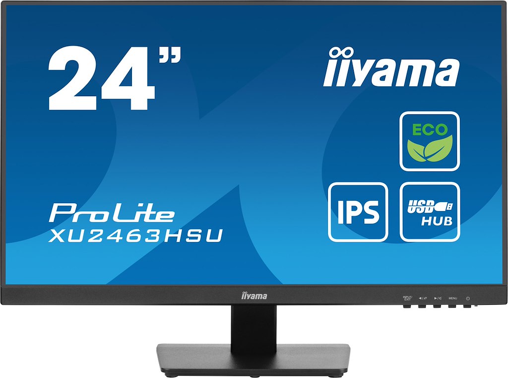 Monitor 23.8 IIYAMA ProLite XU2463HSU-B1, FHD, IPS, AdaptiveSync, 100Hz, 3ms, HDMI, DPID EK000612865