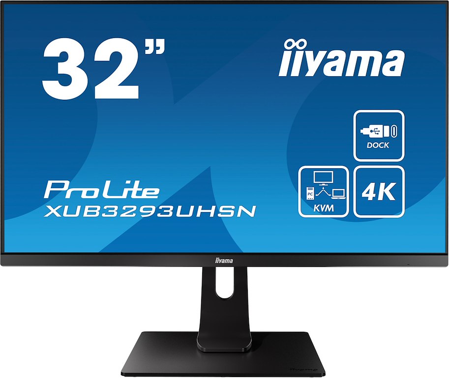 Monitor 31.5 IIYAMA Prolite XUB3293UHSN-B5, 4K UHD, IPS, 60Hz, 4ms, HDMI, DPID: EK000612846