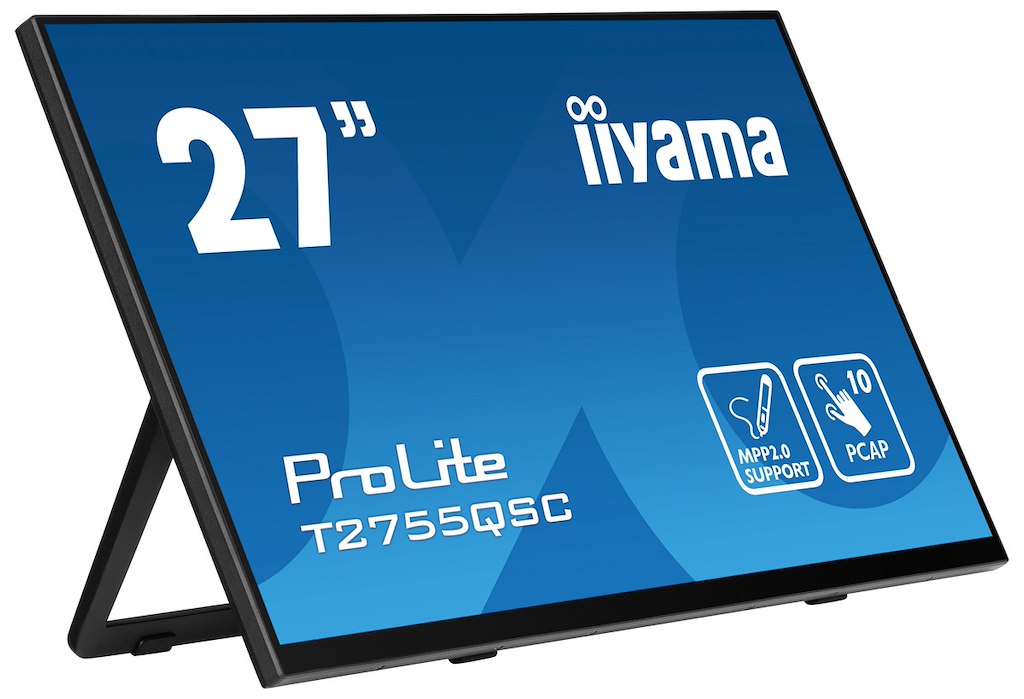 Monitor 27 IIYAMA ProLite T2755QSC-B1, FHD, IPS, 75Hz, 5ms, HDMI, DP, TouchID EK000612870