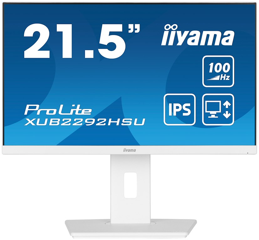 Monitor 21.5 IIYAMA ProLite XUB2292HSU-W6, FHD, IPS, AdaptiveSync, 100Hz, 0.4ms, HDMI, DPID EK000612863