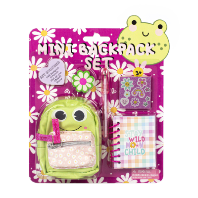 Set za pisanje - Mini Backpack, Frog Stay Wild Moon Child
