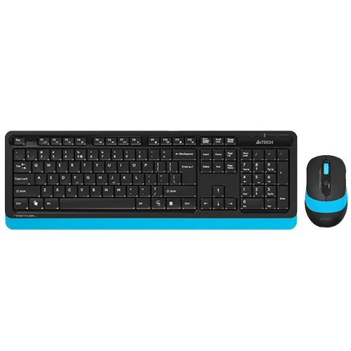 A4 TECH FG1010 Fstyler Crna/Plava Bežična tastatura i miš