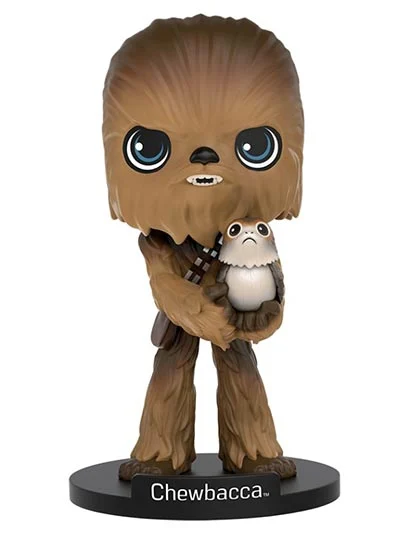 Funko Wobblers figurica - Star Wars, Chewbacca with Porg