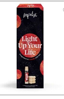 IMPULS SET LIGHT UP YOUR LIFE(BODY SPREY 75ML+PEARL BUBBLE CANDLE)