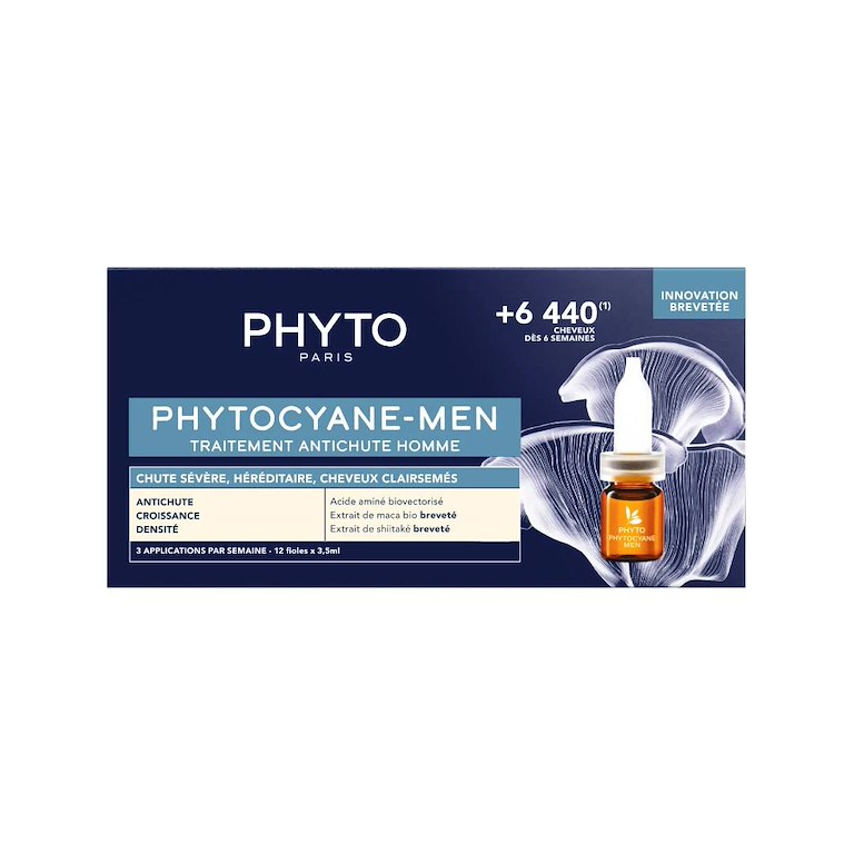 PHYTOCYANE MEN Tretman Protiv Opadanja Kose za Muškarce 12x3,5 mL