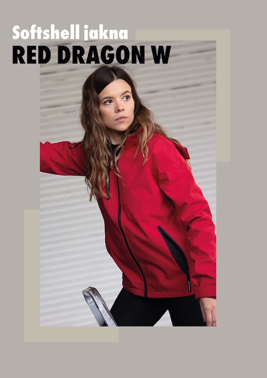 Ženska Softshell jakna, RED DRAGON