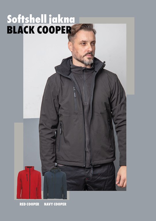 Softshell jakna, BLACK COOPER