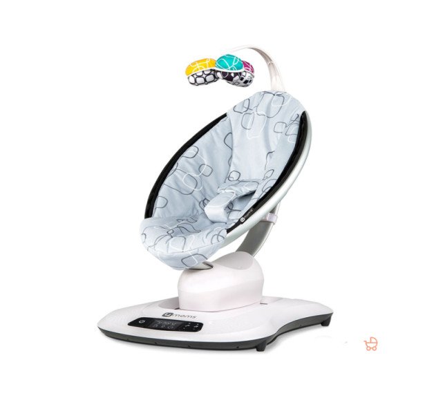 Ljuljaška za bebe 4Moms-Mamaroo4.0 Plush Silver