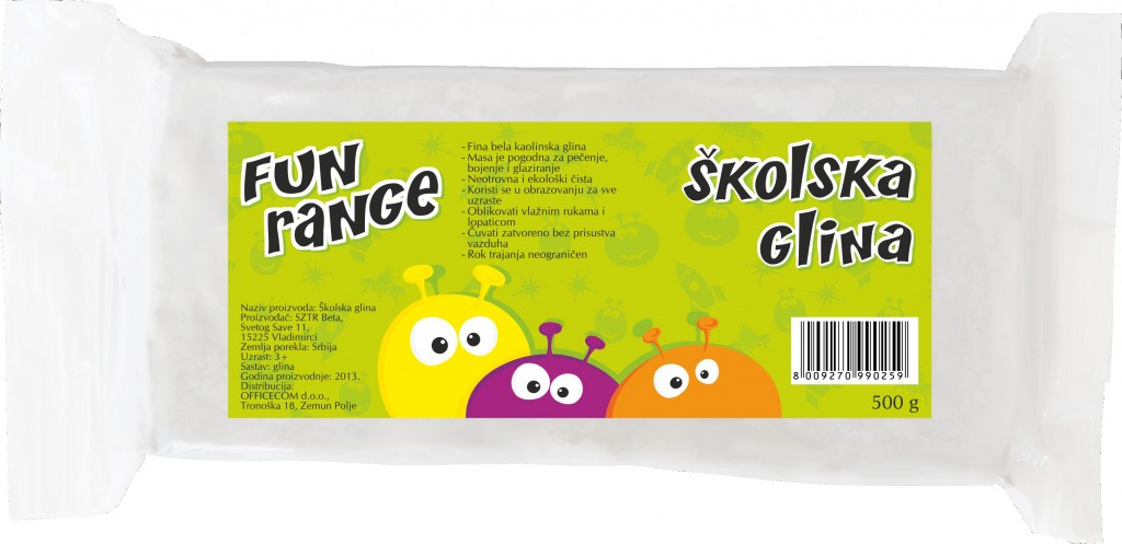 Glina školska Fun 500 gr