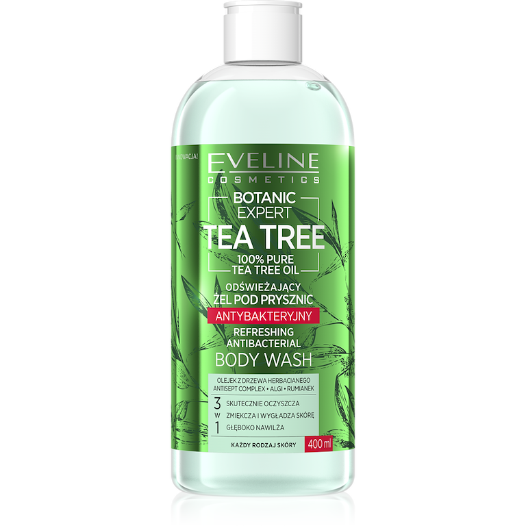 EVELINE - TEA TREE OSVEŽAVAJUĆI ANTIBAKTERIJSKI GEL ZA TUŠIRANJE 400ml