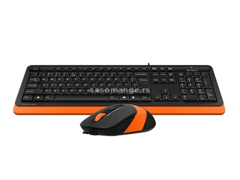 A4 TECH F1010 FSTYLER USB US narandžasta tastatura + USB narandžasti miš