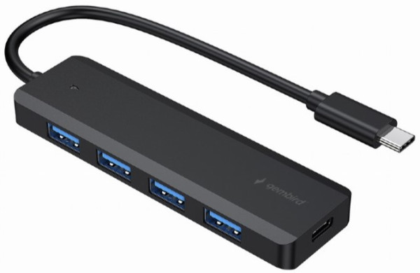 4-port USB 3.1 (Gen.1) Type-C Hub w/Type-C Power Input Port, Black ( UHB-CM-U3P4P-01 )