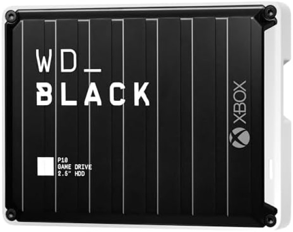 External HDD 3TB for Xbox, USB3.2 Gen1, Speeds of up to 130 MB/s, WD_BLACK D10 Game Drive for Xbox, Black/White ( WDBA5G0030BBK-WESN )