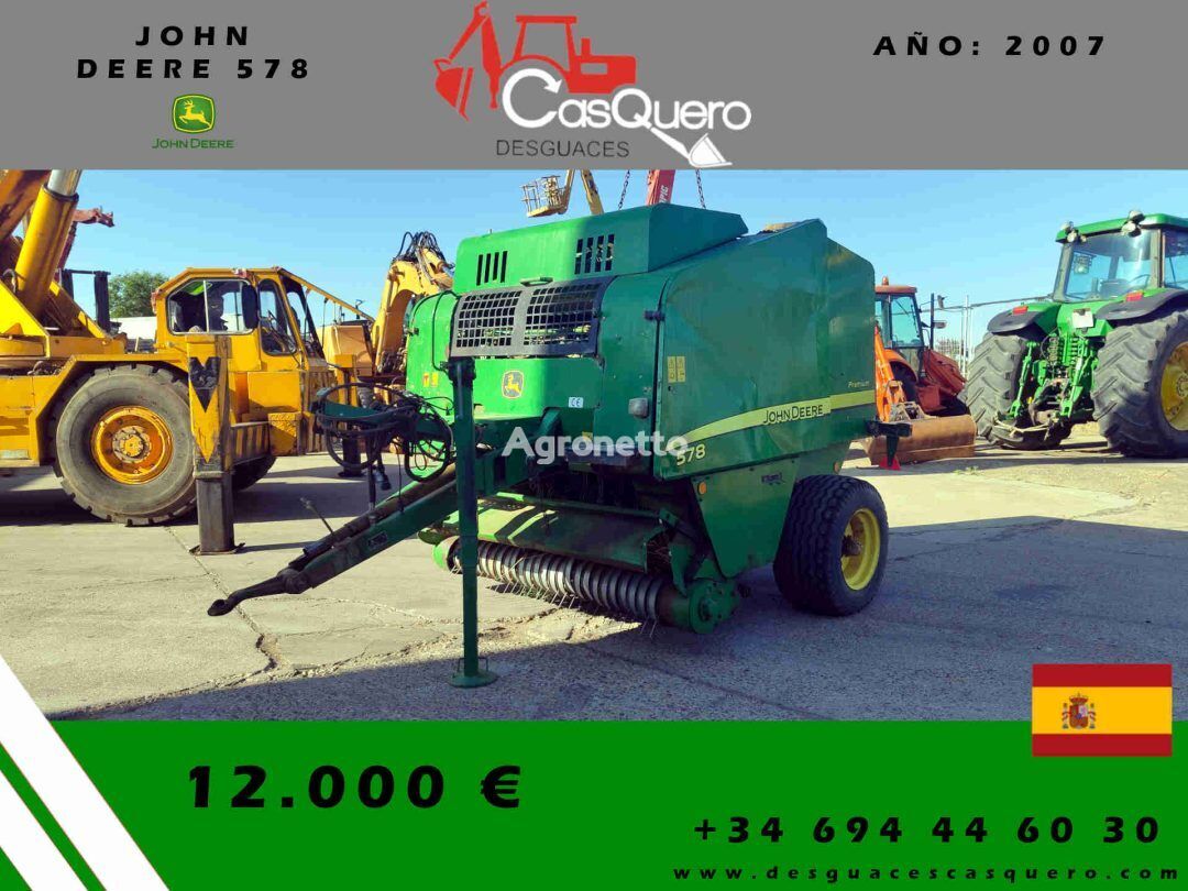 John Deere 578 balirka za okrugle bale