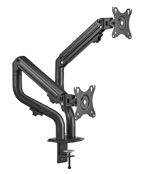 Adjustable Desk 2-Display Mounting Arm, Max. 8kg (per screen), 17”-32” ( MA-DA2-02 )