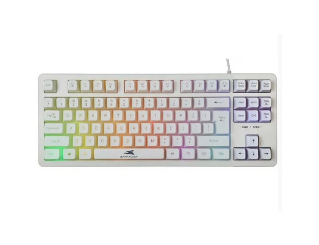 Baracuda BGK 01114 KRILL gejmerska tastatura bela