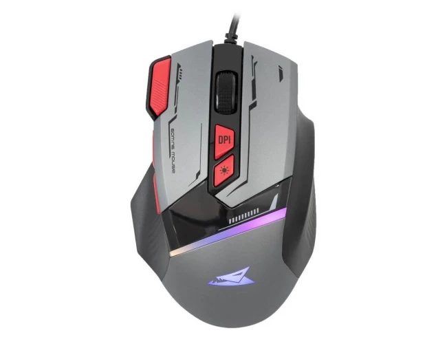 Baracuda BGM 047 MANTA Gray 12800 dpi RGB gejmerski optički miš sivi