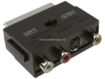 FAST ASIA Adapter Scart - 3xRCA + S-Video crni