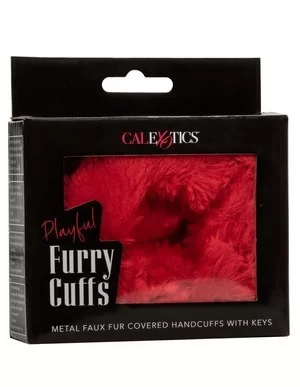 Furry Cuffs Red, 133753