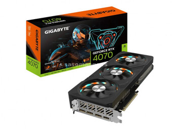 Grafička karta GIGABYTE GV-N4070GAMING OCV2-12GD NVD/12GB/GDDR6X/192bit/crna