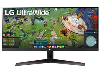 Monitor LG 29WP60G-B 29"/IPS,21:9/2560X1080/75Hz/1ms MBR/HDMI,DP,USB C/Freesync/VESA/crna