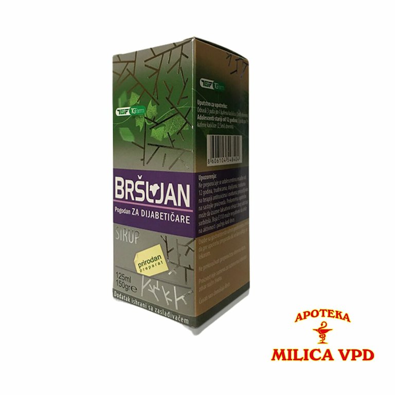 Sirup od bršljana za dijabetičare 125ml TG Farm