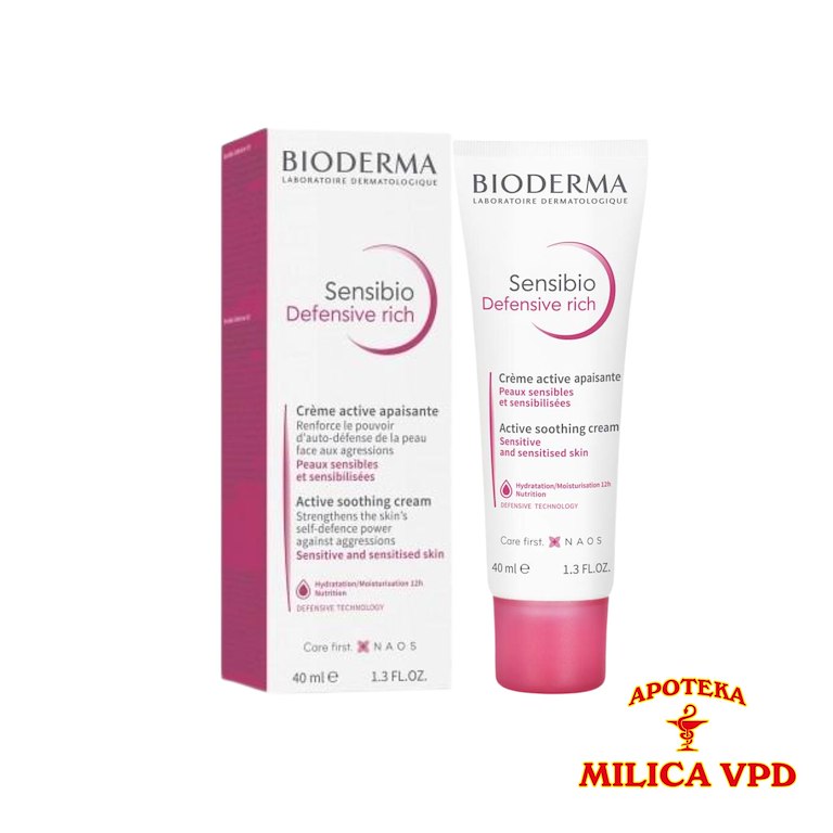 Bioderma Sensibio Defensive rich krema 40ml