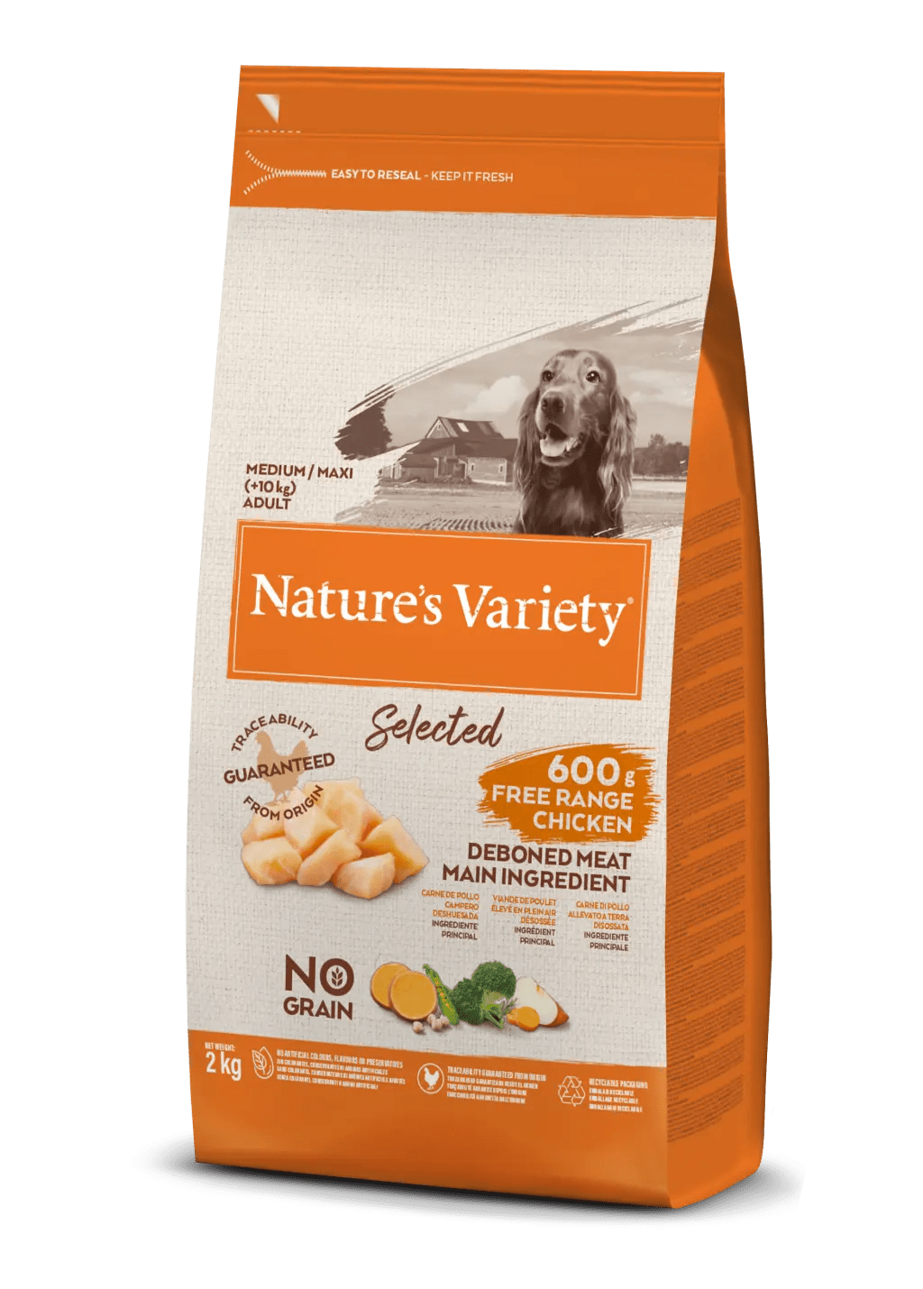 Natures Variety Selected Dog Adult M/L Piletina 2KG