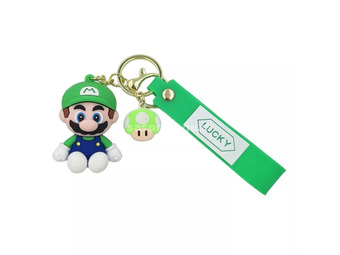 Super Mario - Sitting Luigi Keychain