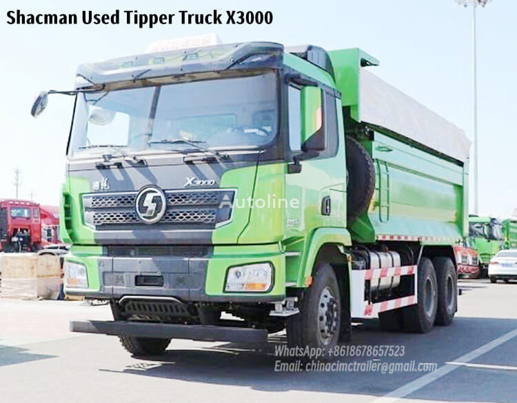 Shacman Used Tipper Truck X3000 2021 6x4 for Sale kiper