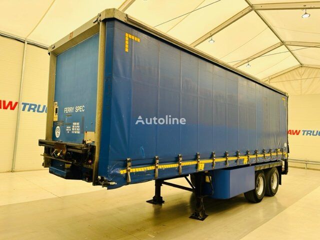 SDC Tandem Axle Curtainsider Trailer Tail Lift poluprikolica sa kliznom ceradom