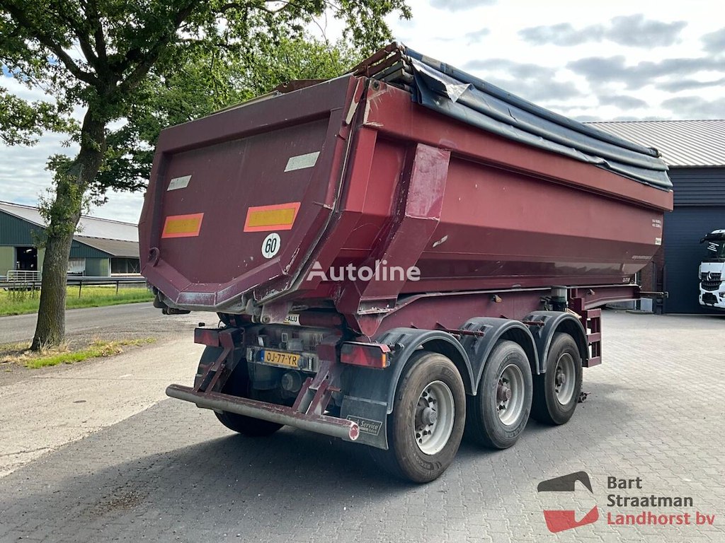 Meierling MSK 24 3 assen kieptrailer met afdek zeil poluprikolica kipera